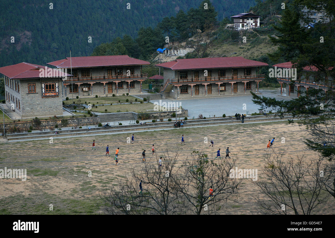 Bhutan school building hi-res stock photography and images - Alamy