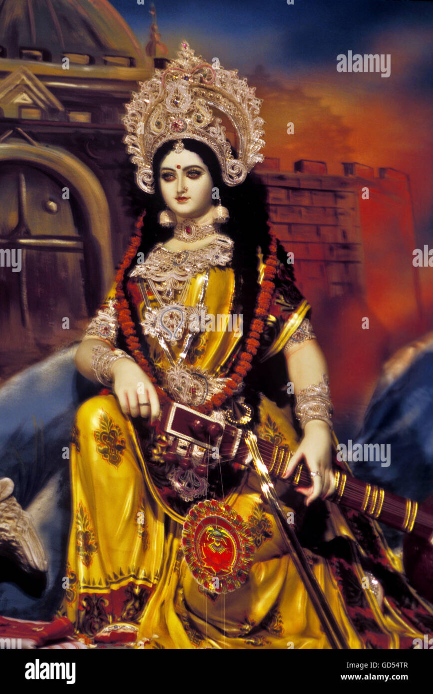 Saraswati hi-res stock photography and images - Alamy