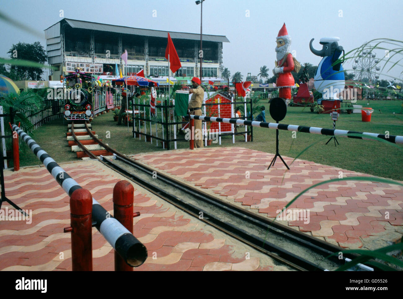 Toy train at Railway Fair Stock Photo - Alamy