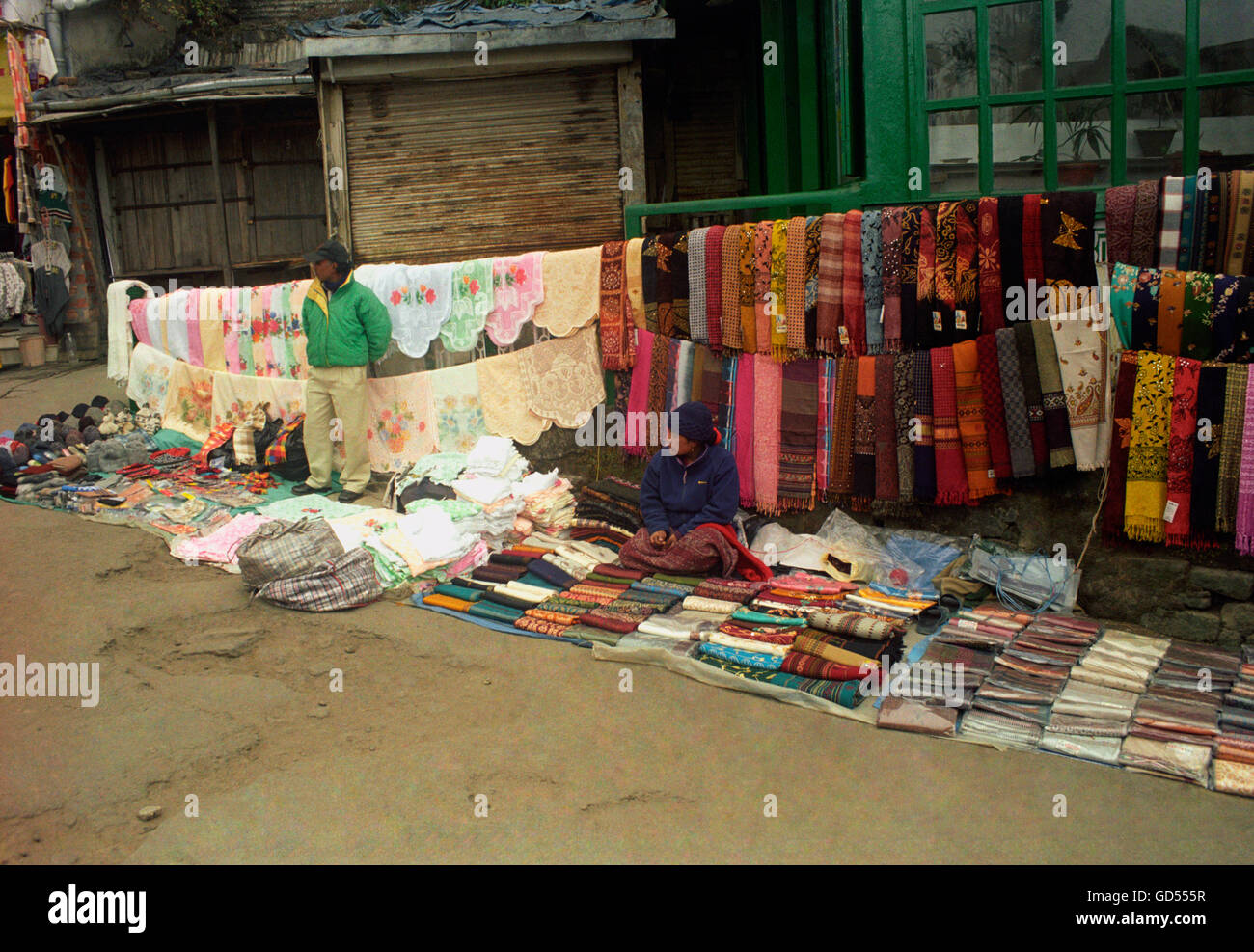Roadside vendors selling their goods Stock Photo - Alamy