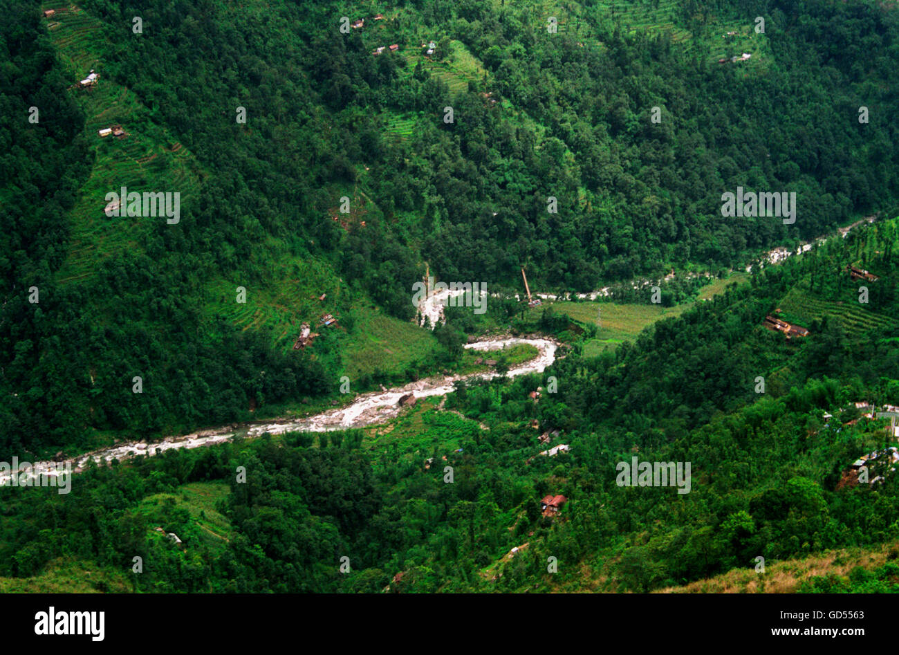 Ranipool river flowing through the mountains Stock Photo - Alamy