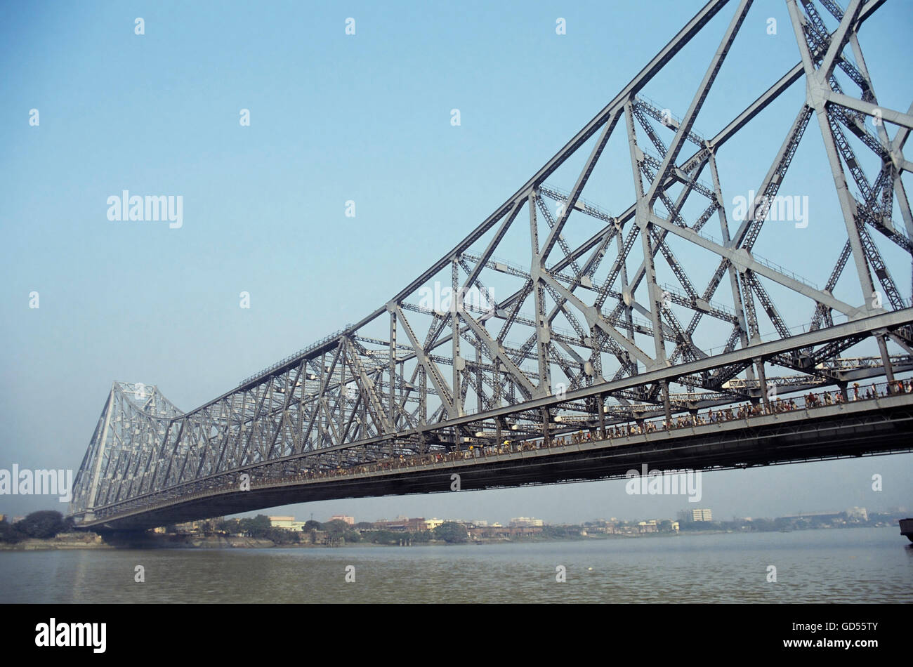 Howrah Bridge over river Hooghly Stock Photo - Alamy