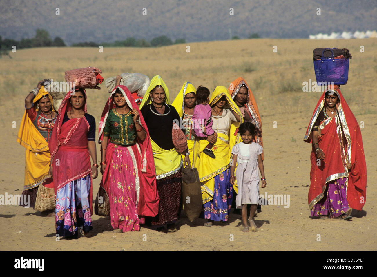 Group of desert village women Stock Photo - Alamy