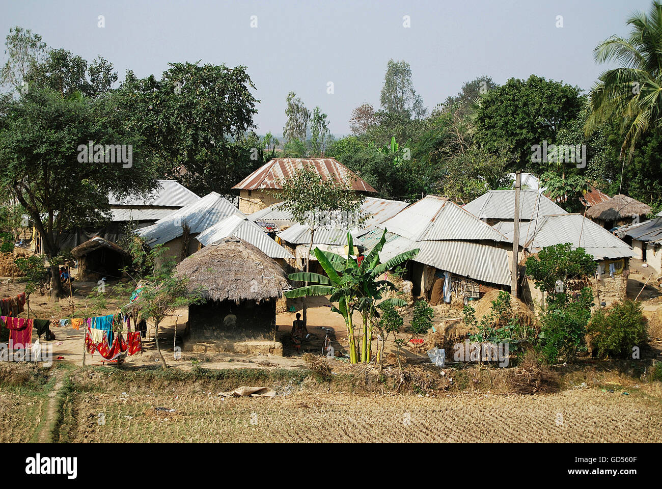 Village on a border Stock Photo - Alamy