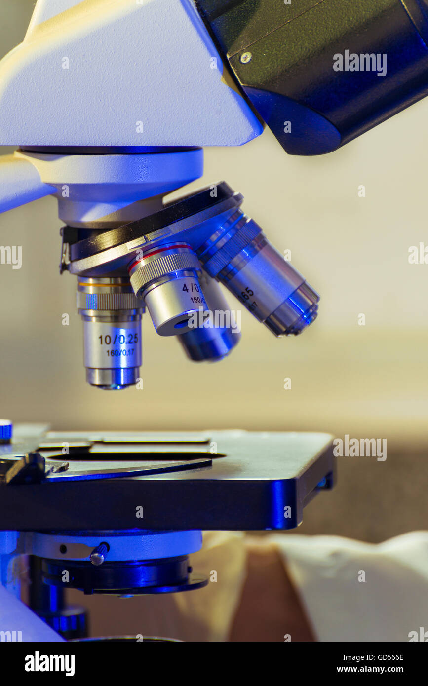 Lab testing disease plant microscope hi-res stock photography and ...