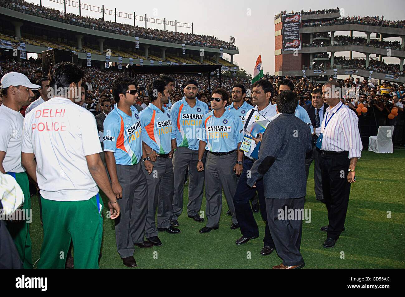 Indian players at a function Stock Photo - Alamy