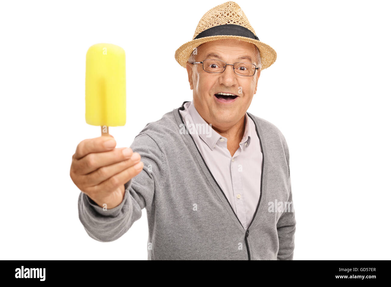 Eating popsicle adult hi-res stock photography and images - Alamy