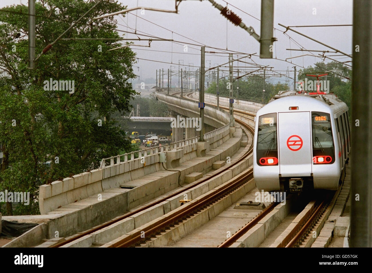 Delhi metro rail corporation hi-res stock photography and images - Alamy