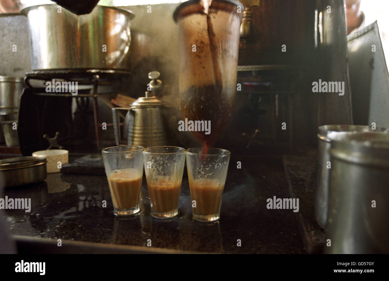 Local tea stall Stock Photo - Alamy