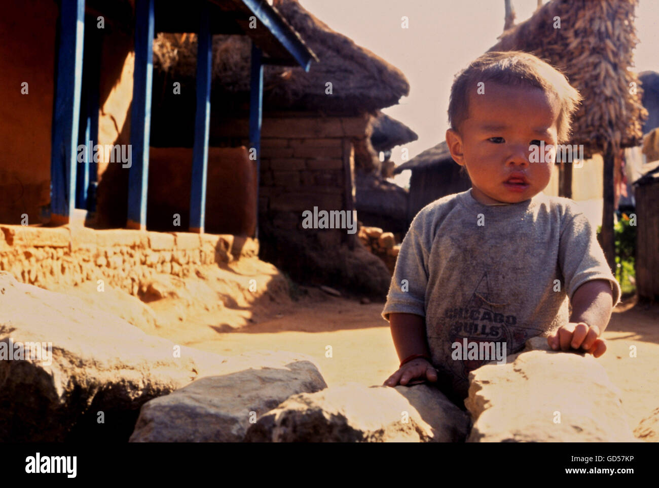 A poor child Stock Photo - Alamy