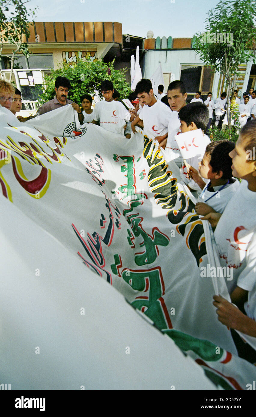 Children in a Red Cross procession Stock Photo - Alamy