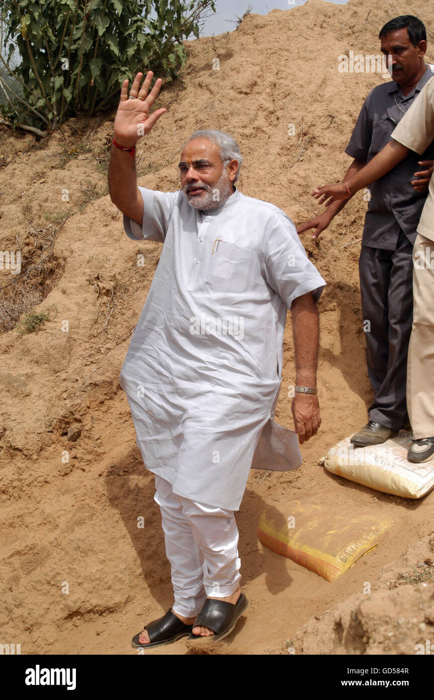 Gujarat Chief Minister Narender Modi Stock Photo - Alamy