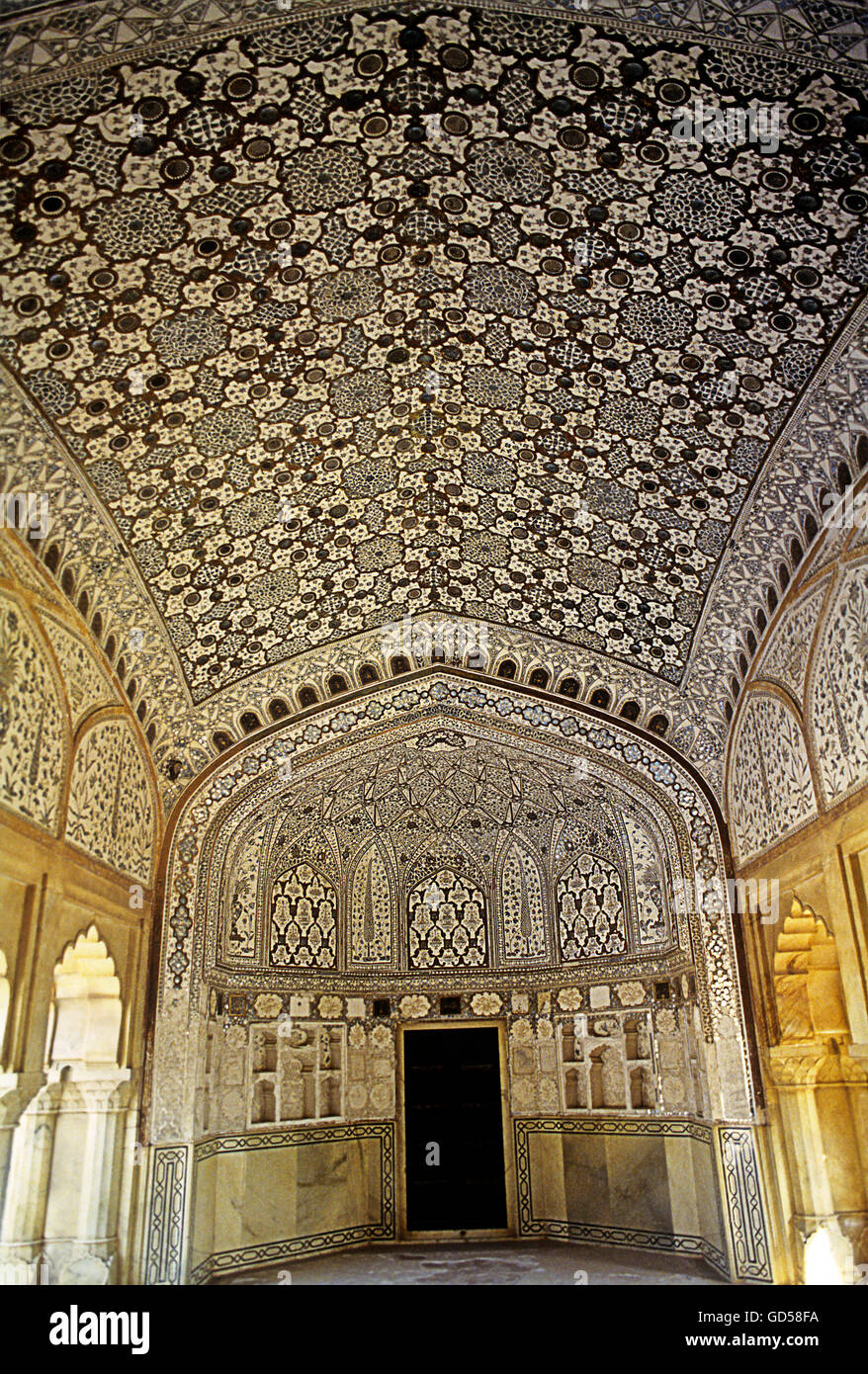 Sheesh Mahal at Amer fort Stock Photo - Alamy