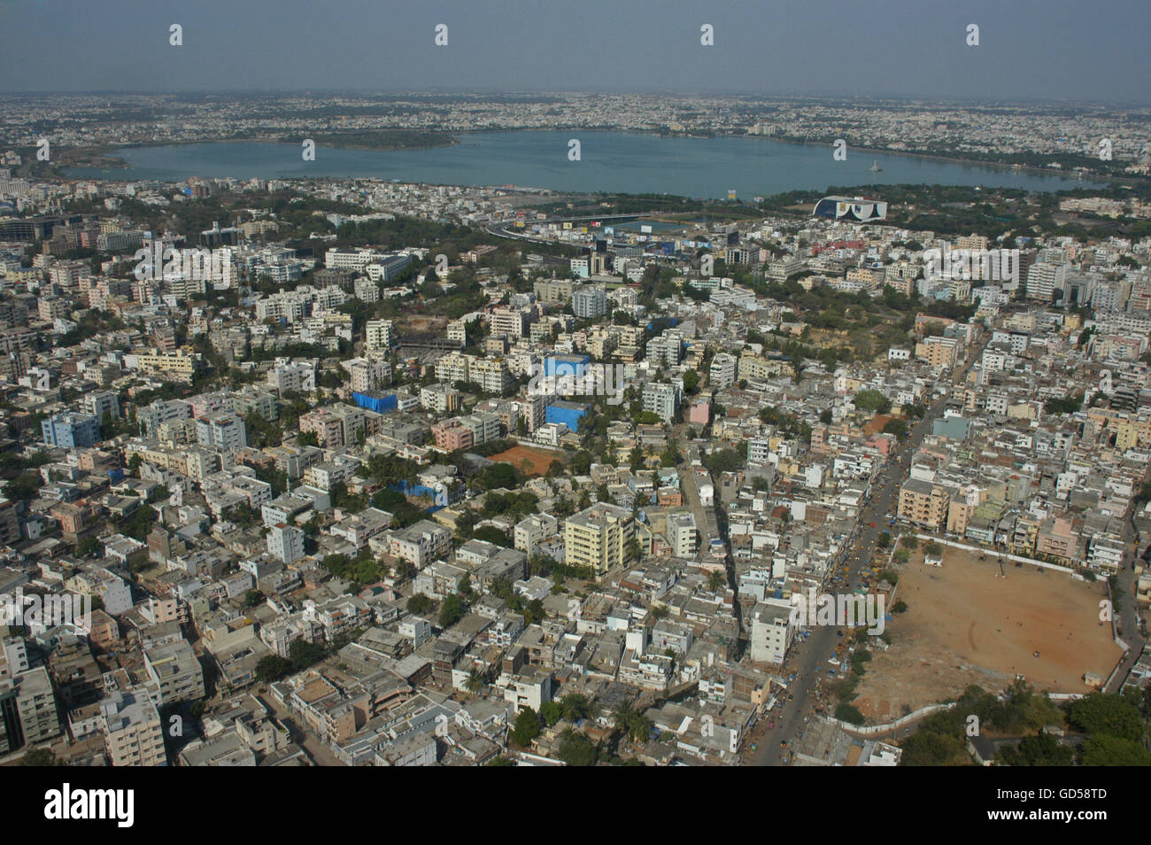 Aerial view of Hyderabad city Stock Photo - Alamy
