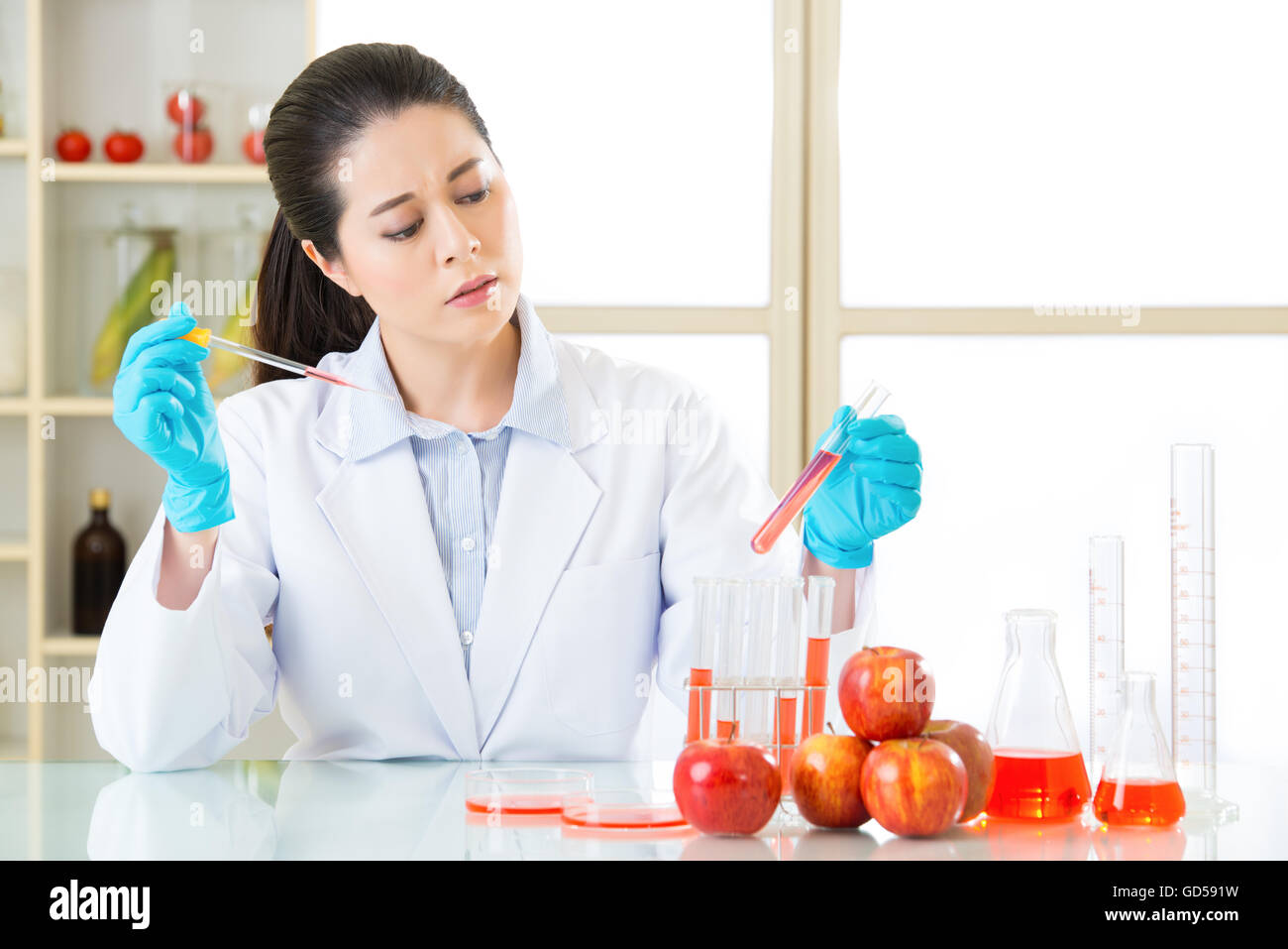 female scientist try to breakthrough generation gmo food for future ...