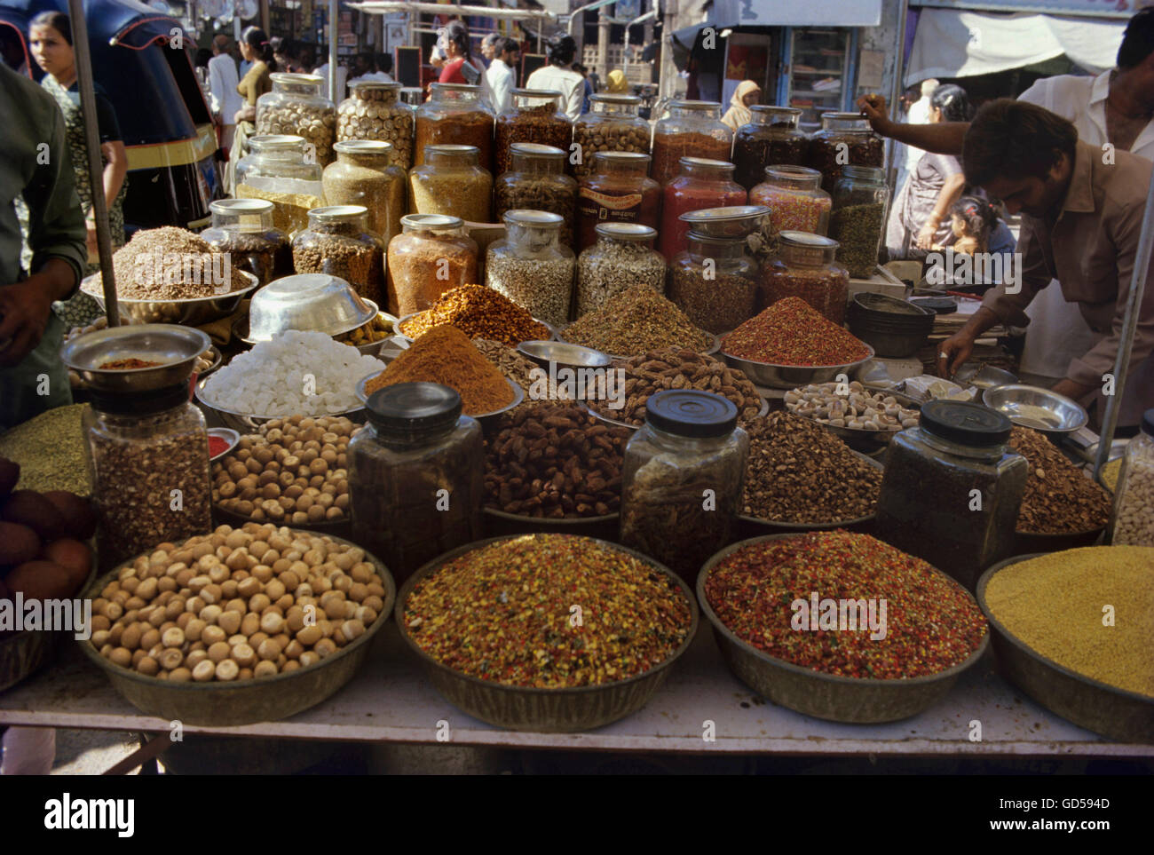 Spices on display Stock Photo - Alamy