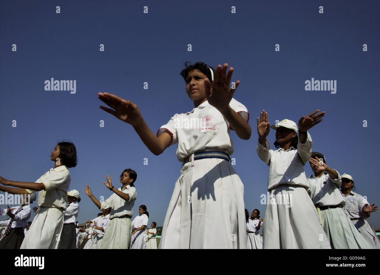 School morning assembly india hi-res stock photography and images - Alamy