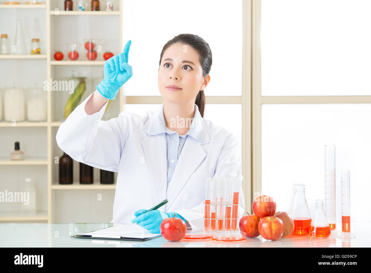 Asian female scientist drop the cure for genetic modification in ...