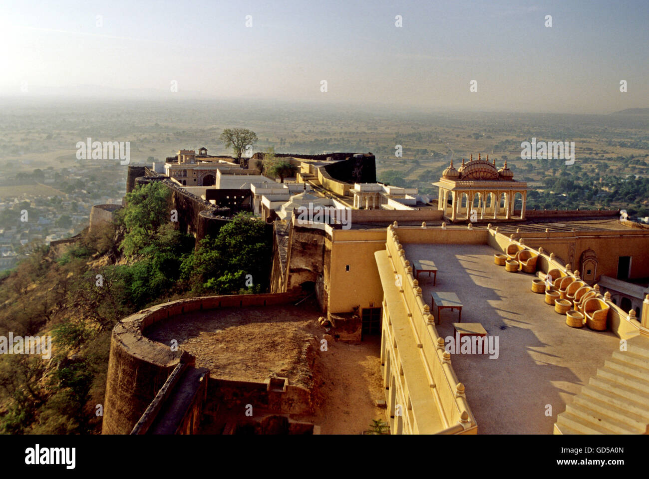 Terrace of a fort Stock Photo - Alamy