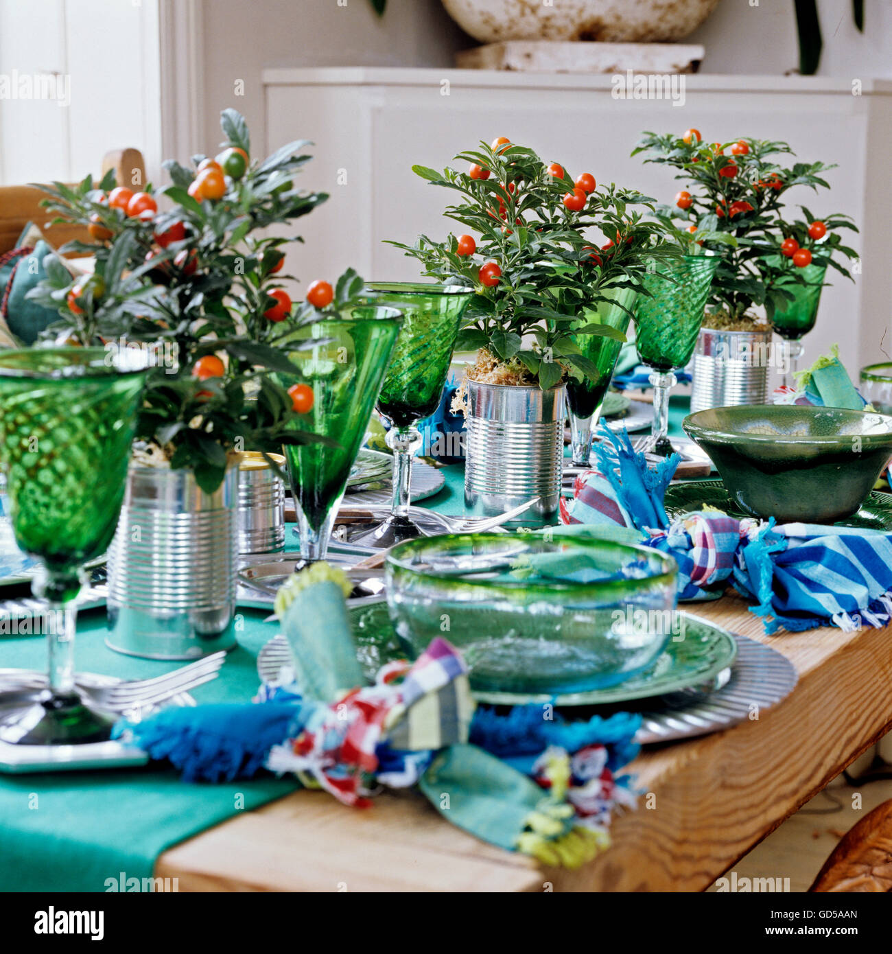 Table laid for lunch dinner hi-res stock photography and images - Alamy