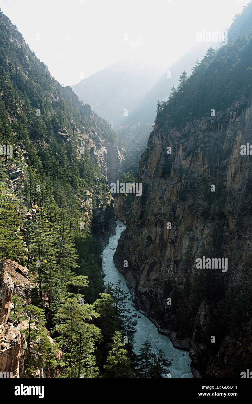 A valley in Garhwal Stock Photo - Alamy