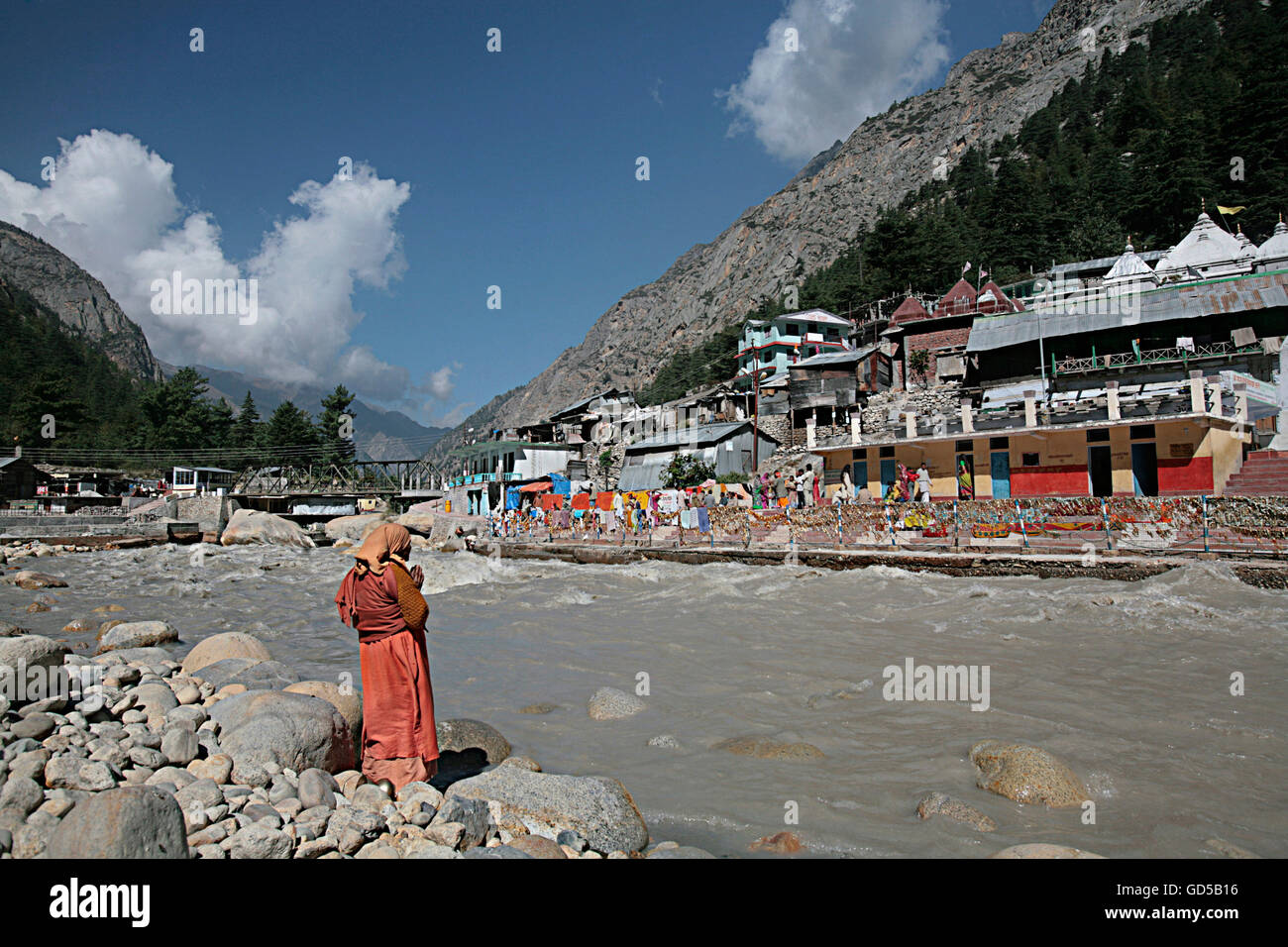 Gangotri temple hi-res stock photography and images - Alamy