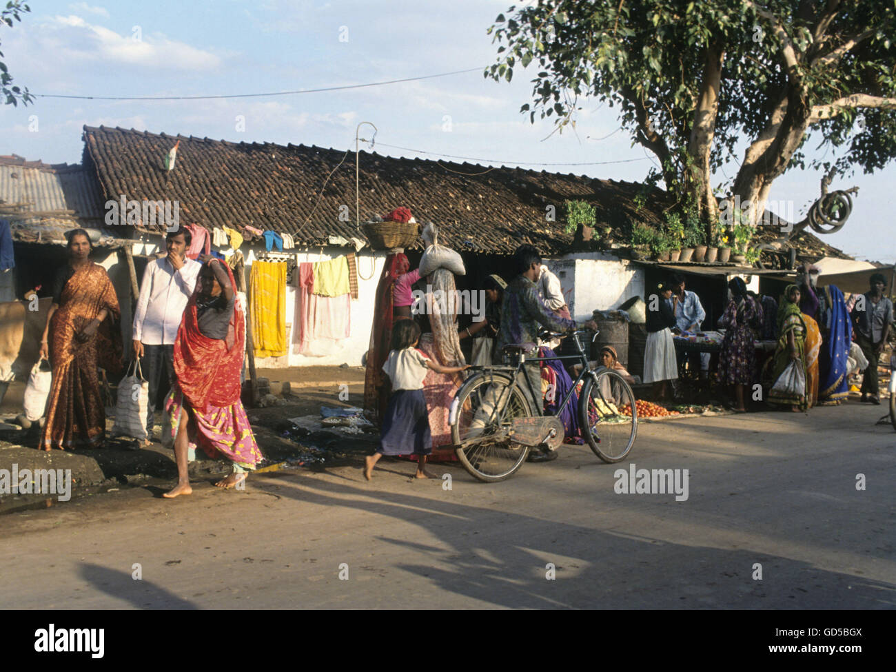 Bhil tribal market Stock Photo - Alamy
