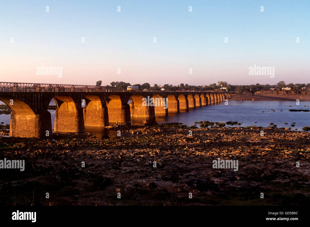 Bridge narmada river pradesh india hi-res stock photography and images ...