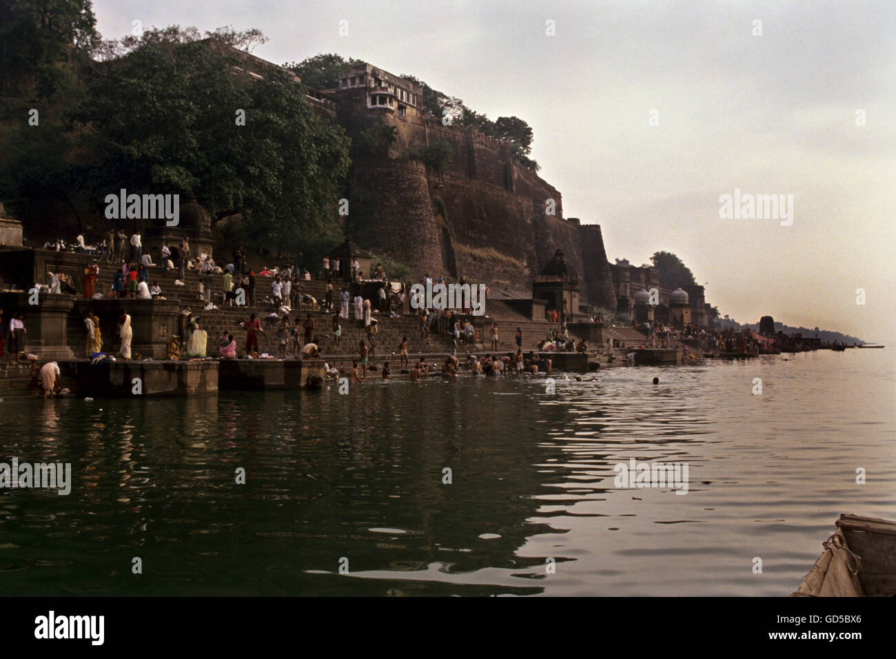 Fort on the Narmada Stock Photo - Alamy
