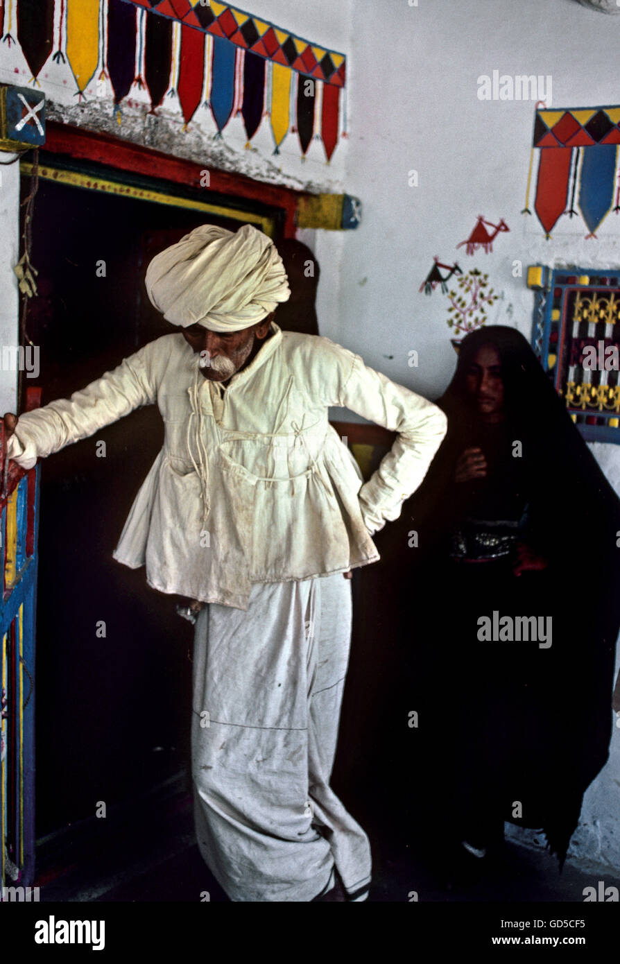 Old Rabari man Stock Photo - Alamy