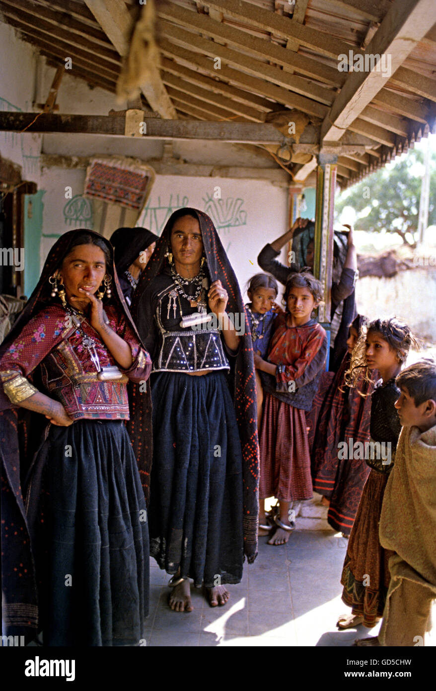 Rabari Mother with child Stock Photo - Alamy