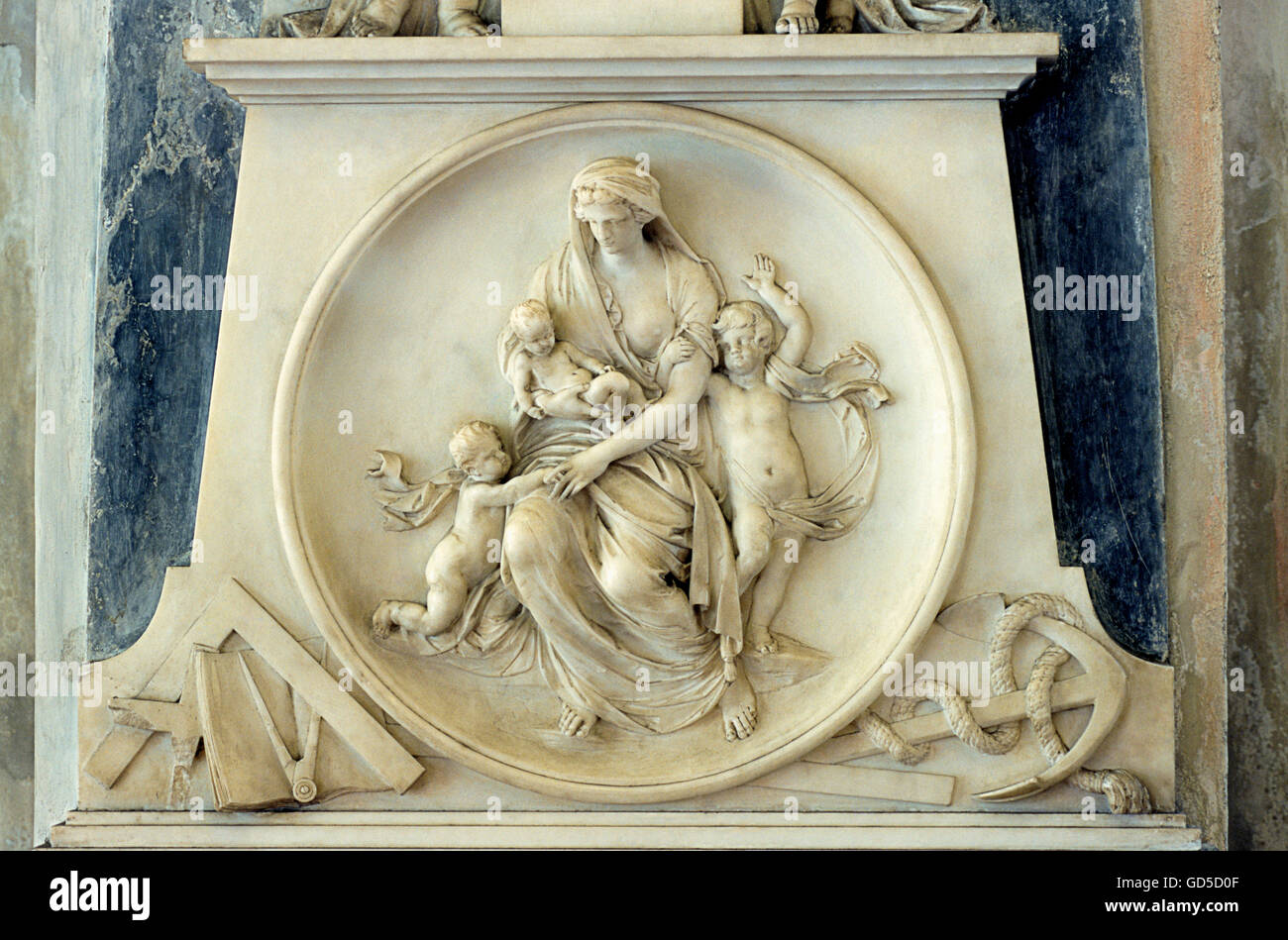 Marble stone bas relief Stock Photo - Alamy