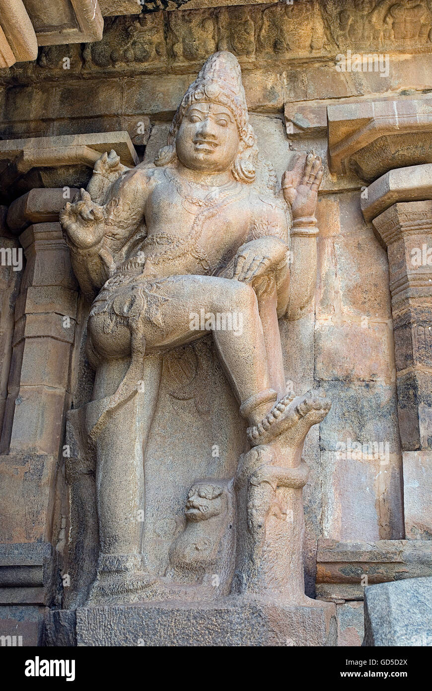 Sculpture brihadeeswarar temple in thanjavur hi-res stock photography ...
