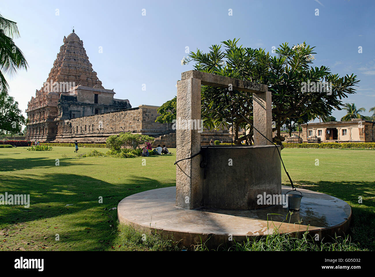 Well near temple Stock Photo - Alamy