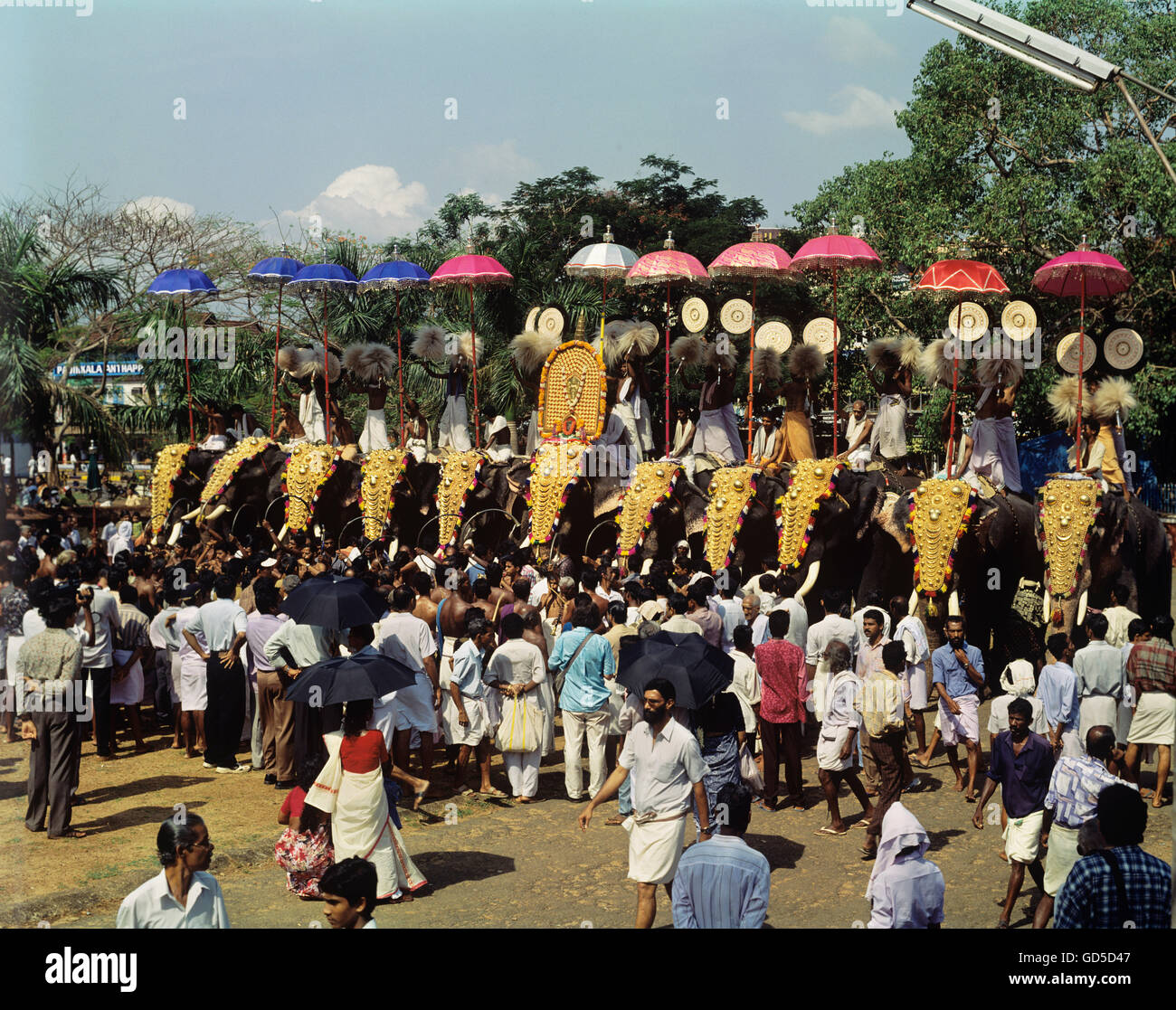 Trichur pooram hi-res stock photography and images - Alamy