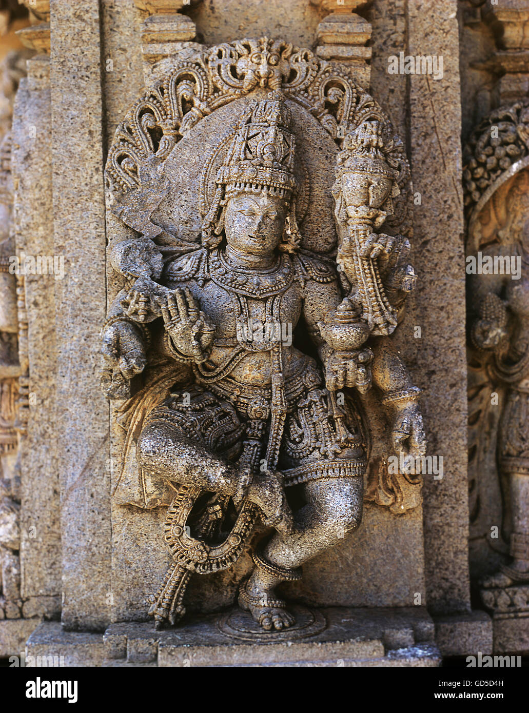 Sculpture on temple wall Stock Photo - Alamy