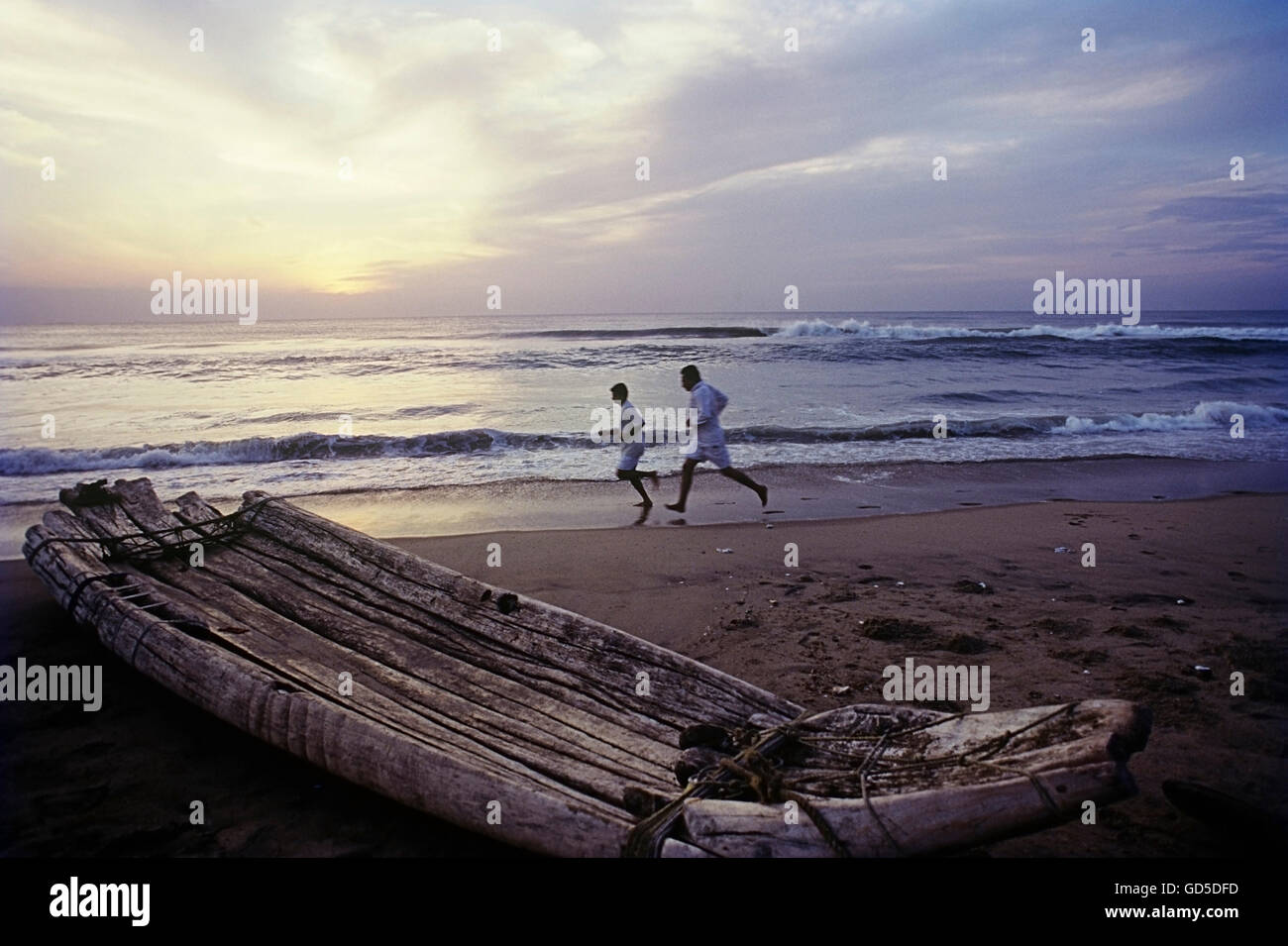 Jogging at Marina Beach Stock Photo - Alamy