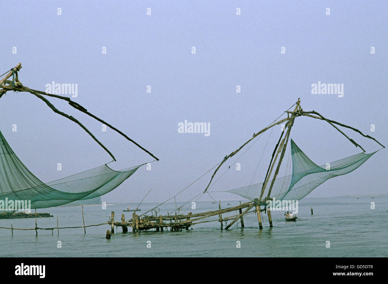 Chinese fishing nets Stock Photo - Alamy