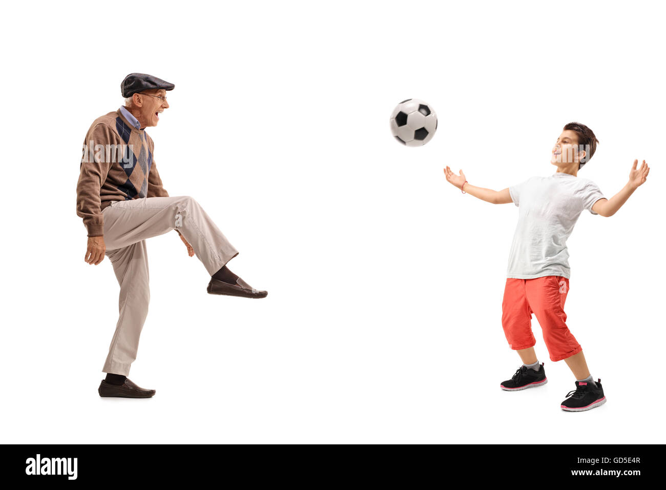 Kid chest soccer ball hi-res stock photography and images - Alamy
