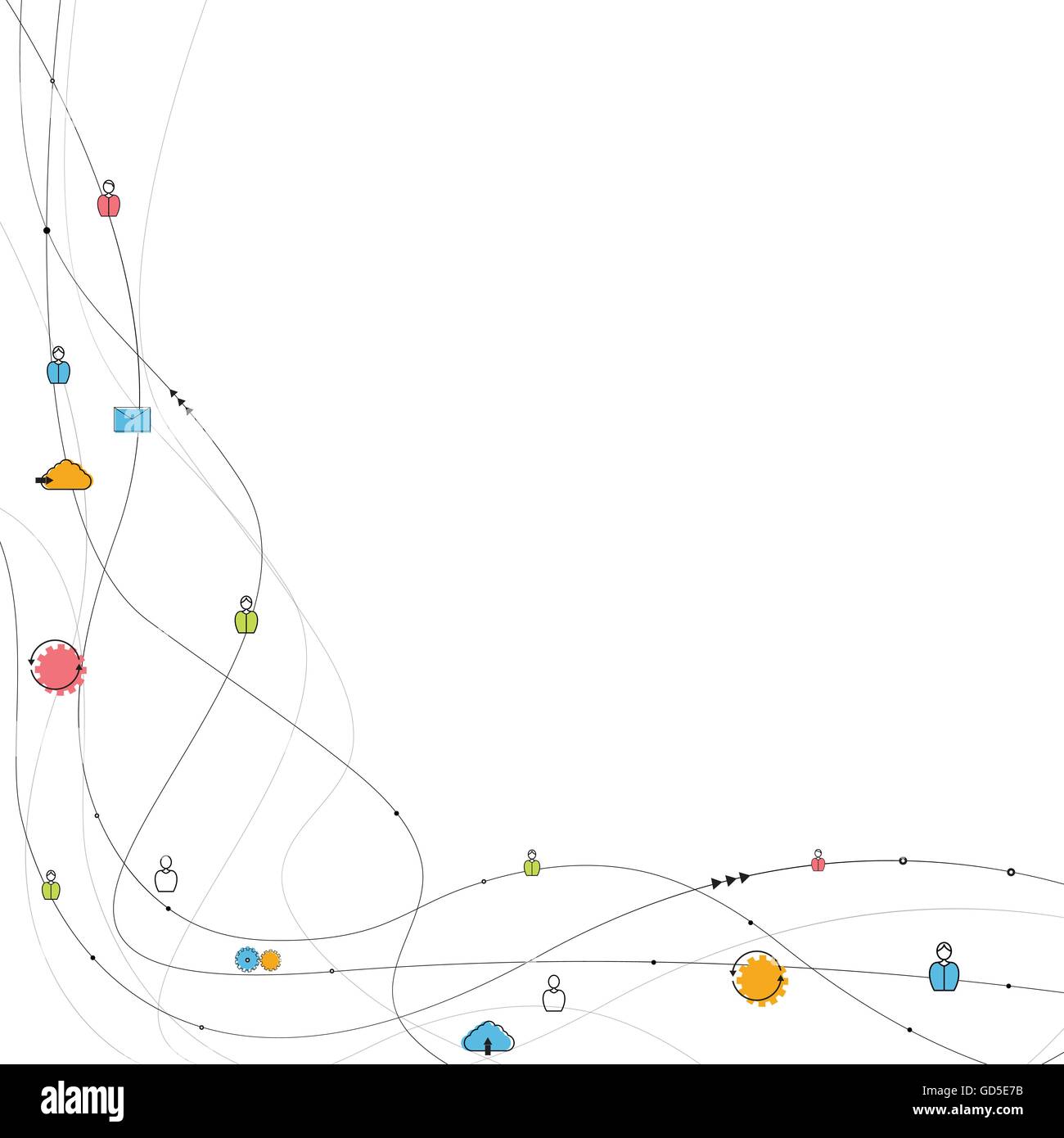 Network maps hi-res stock photography and images - Alamy