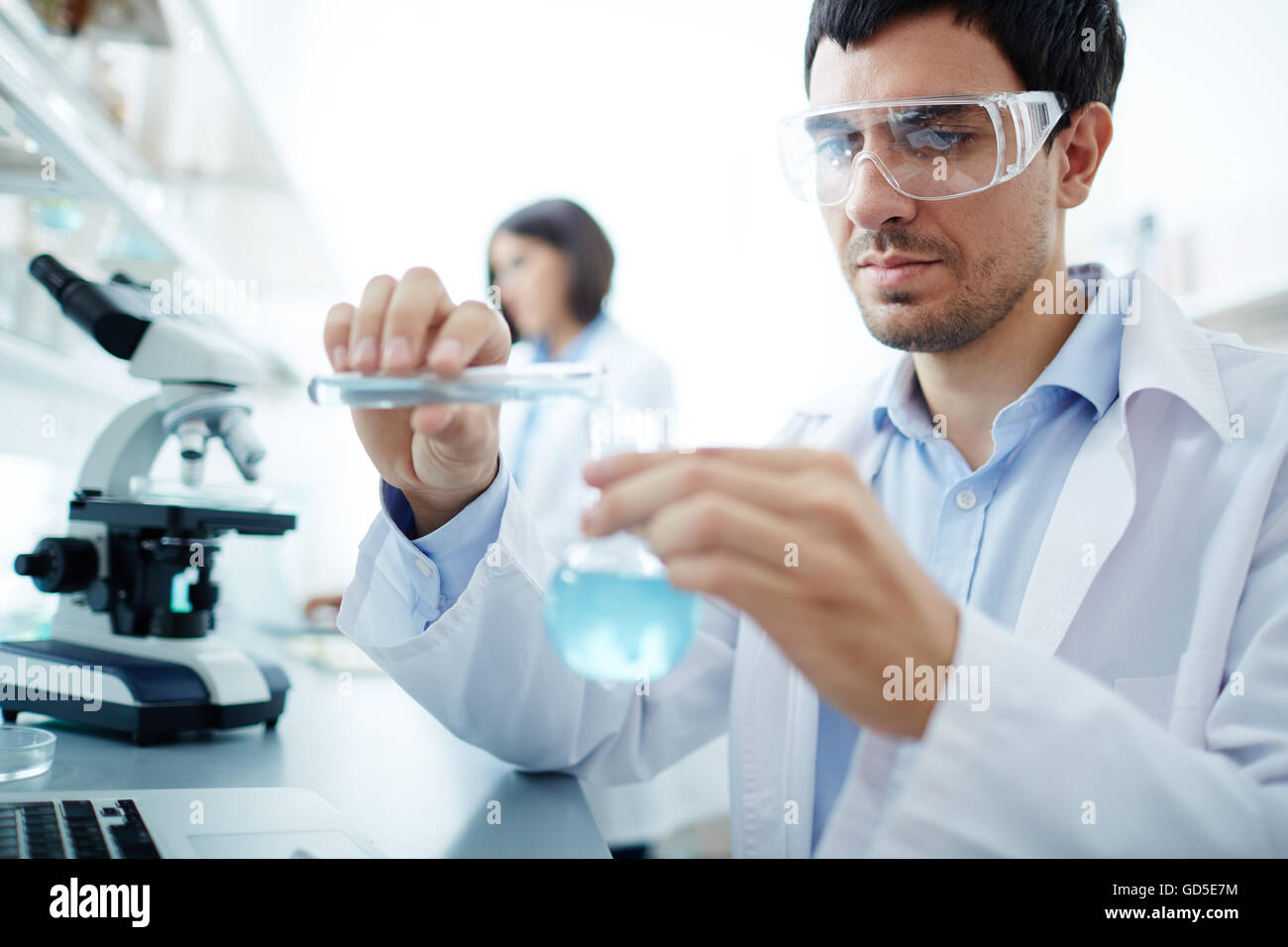 Clinician in lab Stock Photo - Alamy