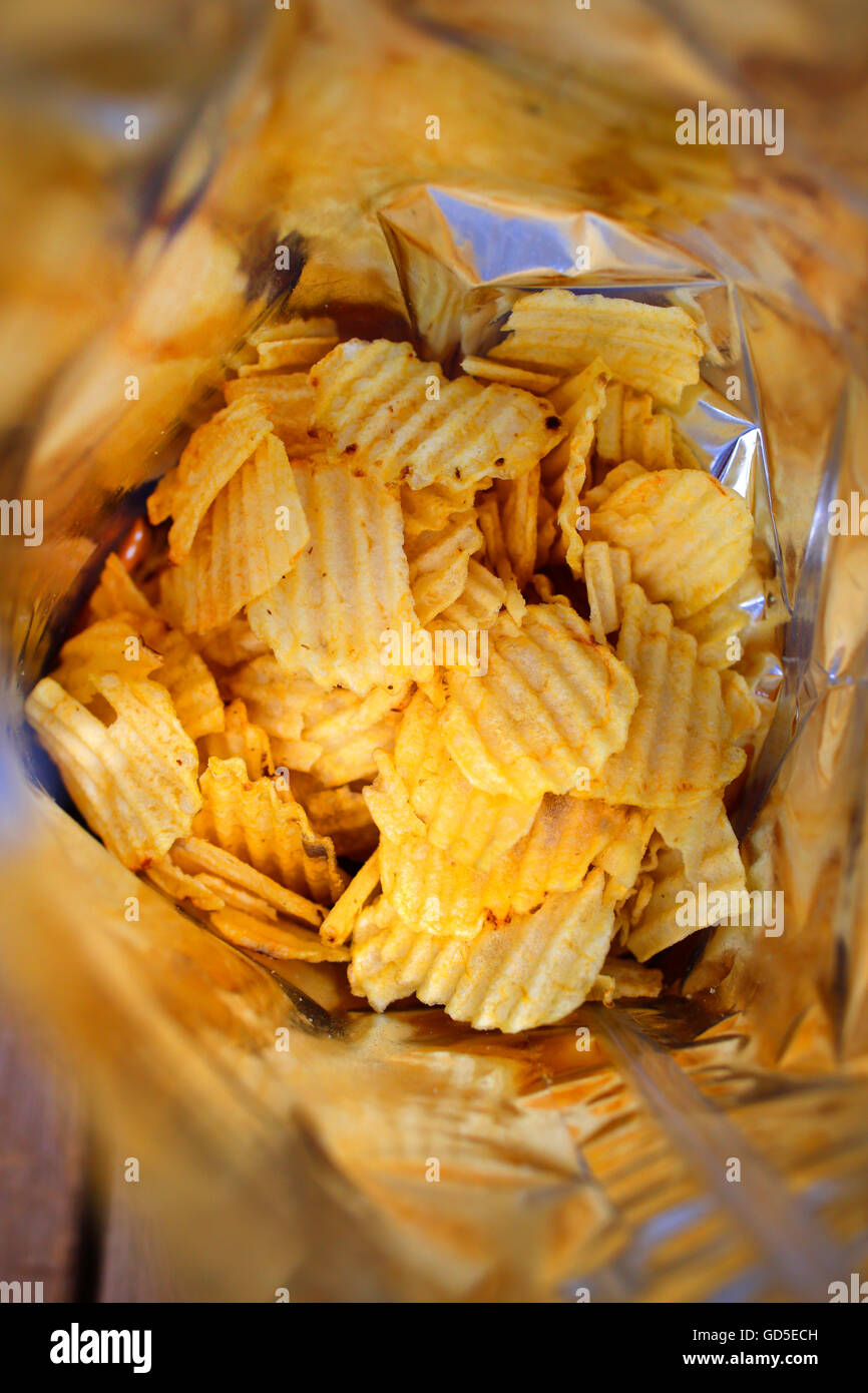 Chips bag empty hi-res stock photography and images - Alamy