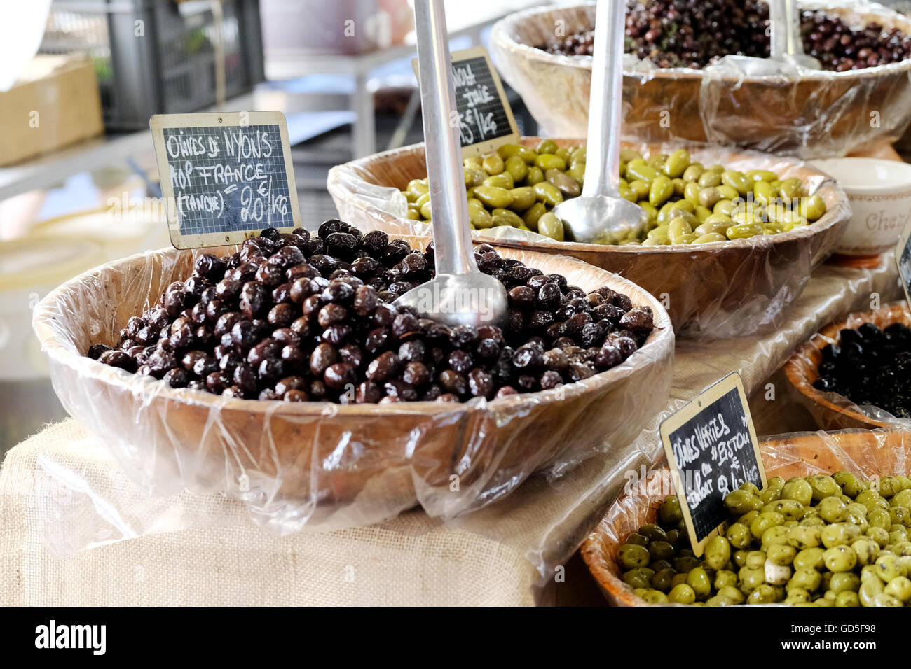 Assorted black olives hi-res stock photography and images - Alamy