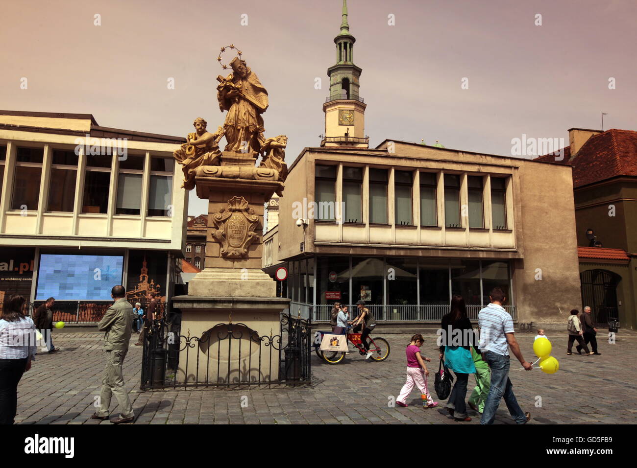 the Stray Rynek square in the old town of Poznan in Poland in east ...
