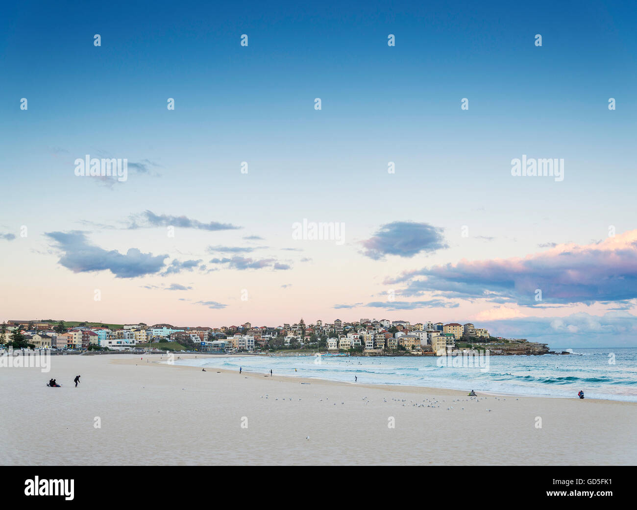 famous bondi beach view at sunset dusk near sydney australia Stock ...