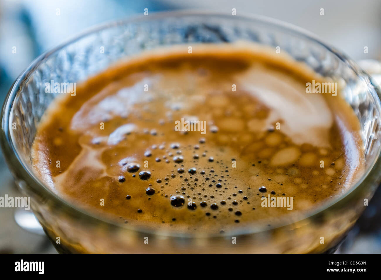 Black coffee in glass hi-res stock photography and images - Alamy