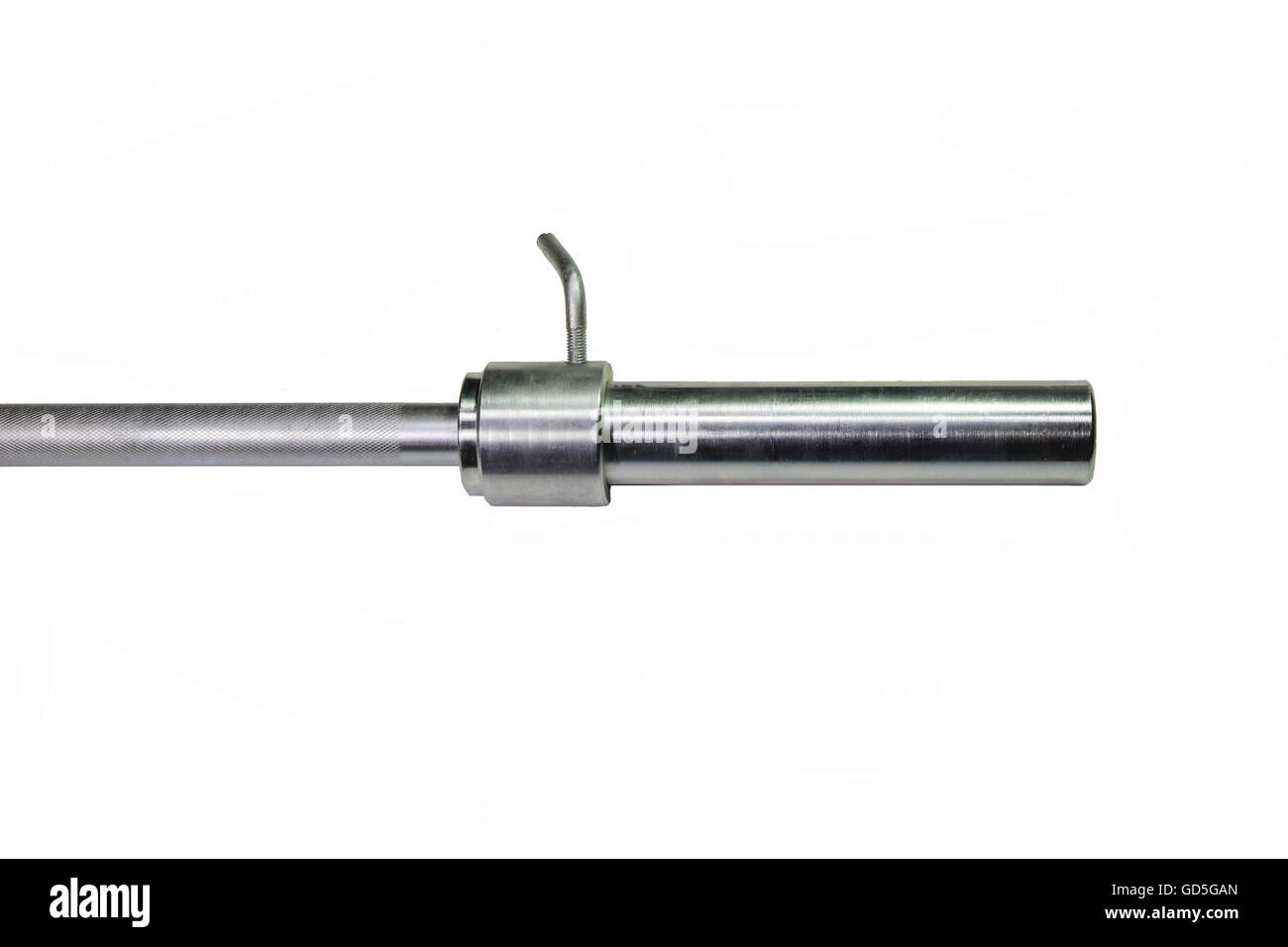 Grif rod with a lock on white background Stock Photo - Alamy