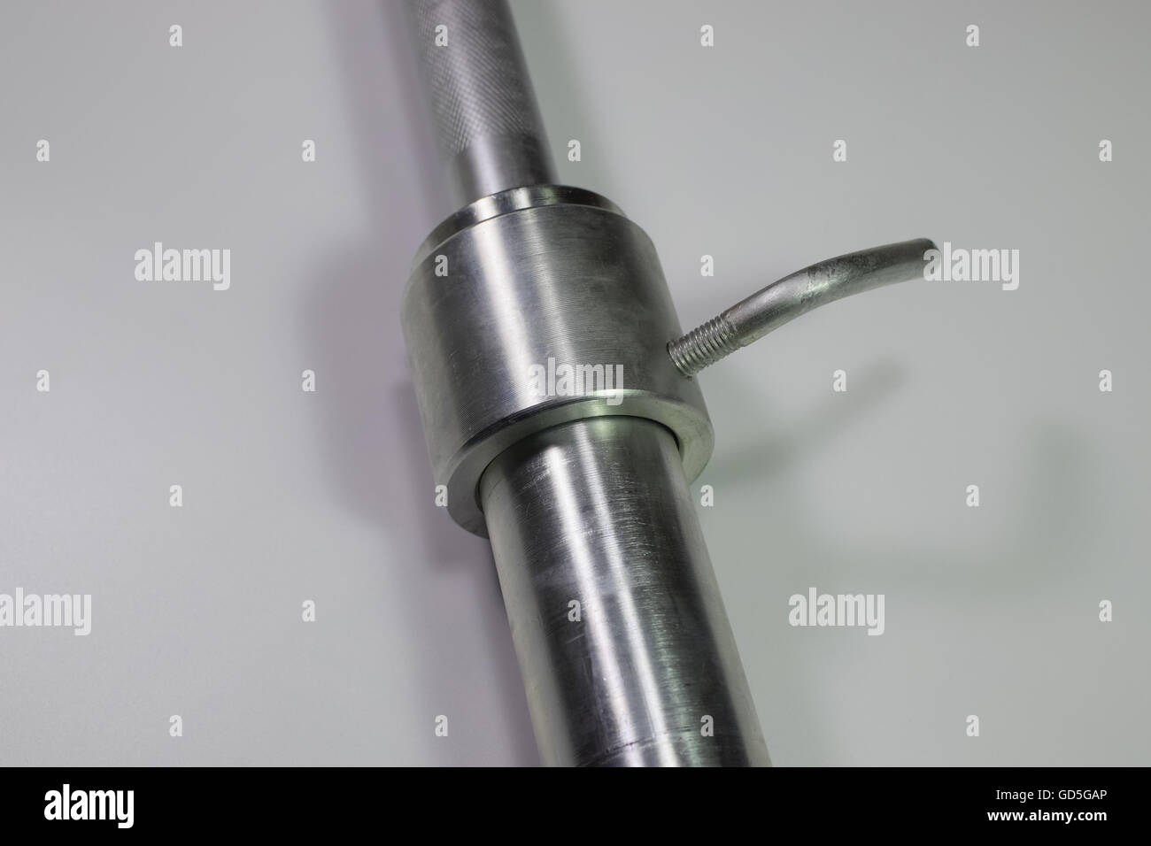 Grif rod with a lock on white background Stock Photo - Alamy
