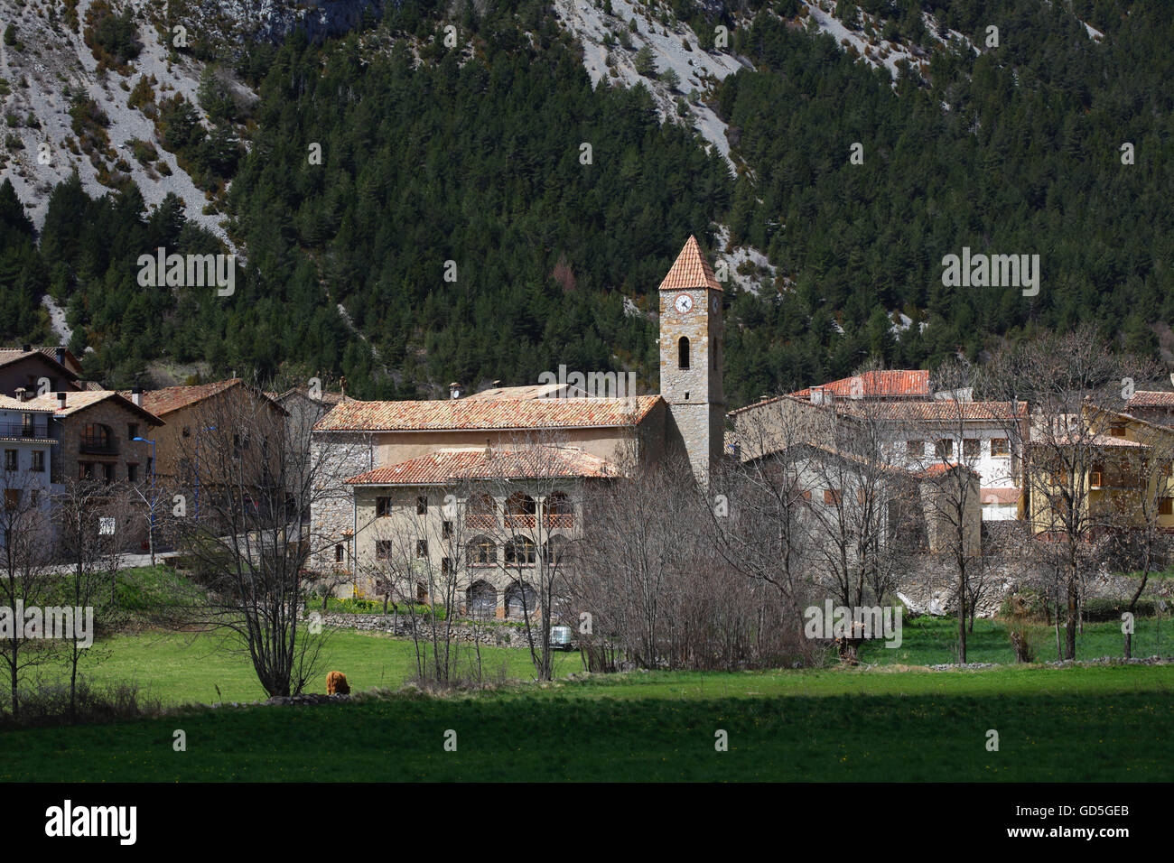 The village of Gósol, close to Berga, Catalonia, Spain. The artist ...