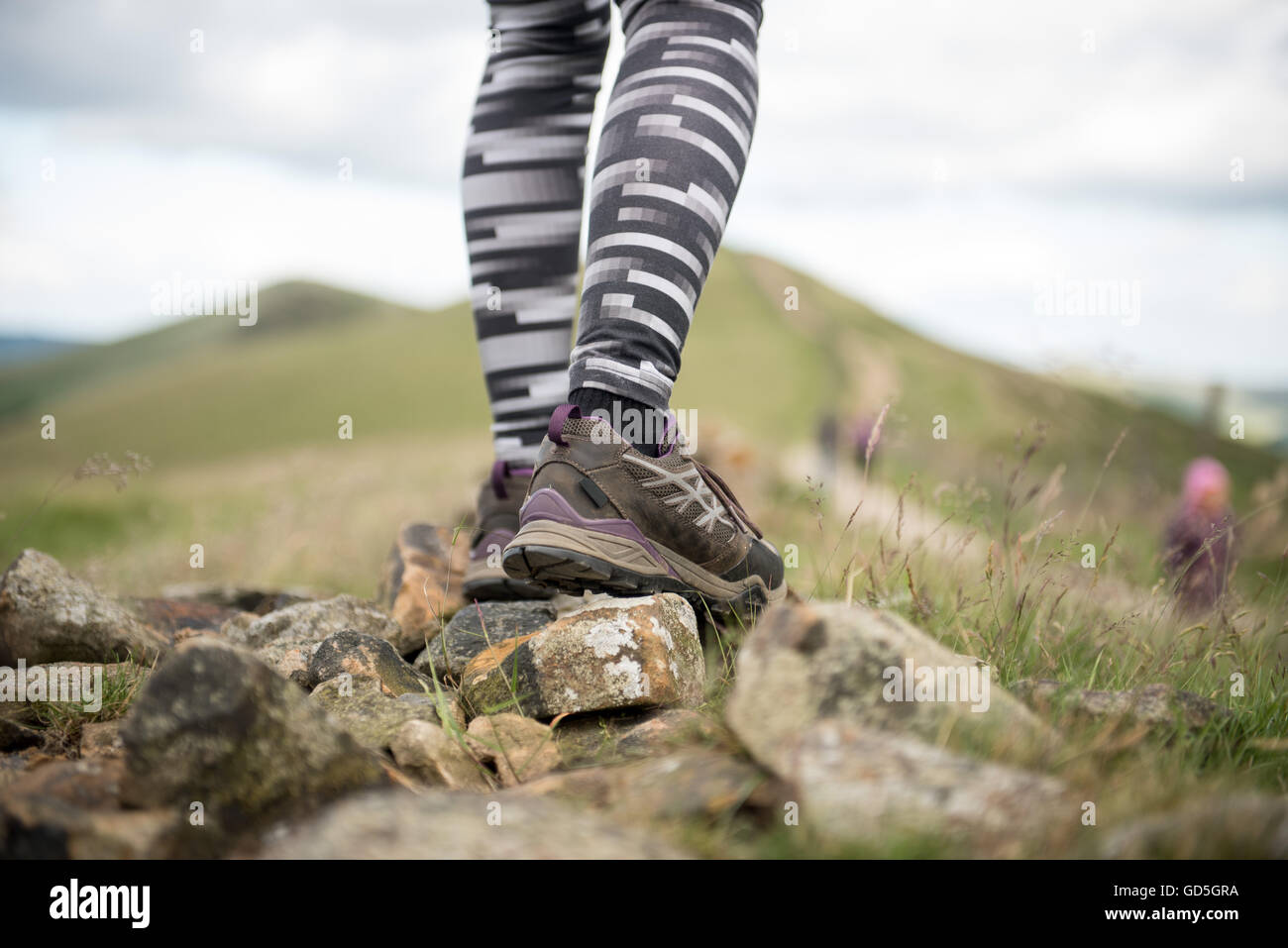 Closeup hiking boots trail hi-res stock photography and images - Alamy